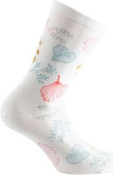 Kindy Mi-chaussette en coton all over floral MADE IN FRANCE