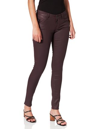 Mavi Damen Skinny Skinny Jeans Serena 10670, Gr. W24/L30, Rot (Bordeaux Fashion Jeather 24667)