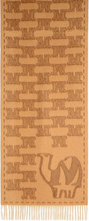 Max Mara &Eacute;tole en cachemire jacquard camel Wsteddyc Max Mara