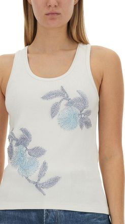 Bottega Veneta Embroidered Cotton Blouse - Multicolor