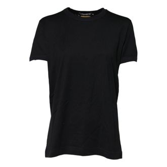 Dolce & Gabbana Rundhals-T-Shirt - - Tops - Herren - Schwarzk - S
