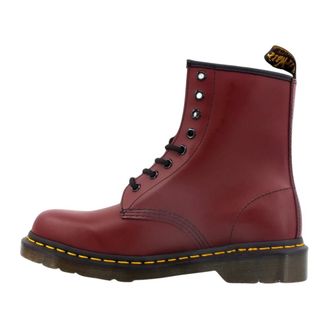 Dr. Martens Femme, Chaussures, Rouge, Taille: 39 EU Bottes &agrave; lacets en cuir lisse 1460