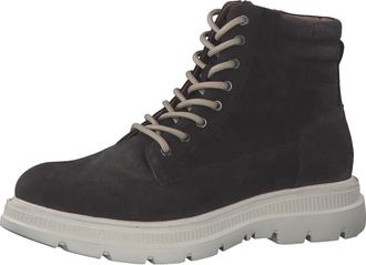 s.Oliver Herren Stiefeletten zum Schnüren aus Wildleder Winter, Braun (Dark Brown), 45 EU