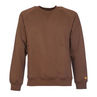 Carhartt Work in Progress Homme, Sweatshirts et sweats &agrave; capuche, Brun, Taille: XL Pull Marron Chase pour Homme