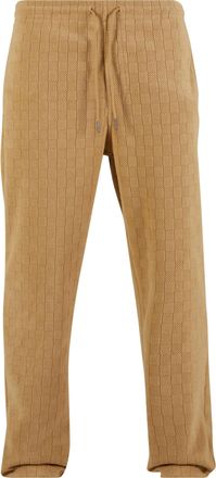 Urban Classics Jacquard Velvet Wide Sweatpants unionbeige, L
