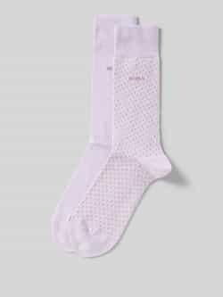 HUGO BOSS Socken mit Label-Detail im 2er-Pack