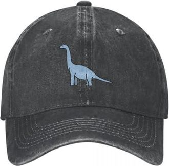 Generic Mignon LilBlue Dino Casquettes de Baseball Mode Denim Tissu Chapeaux Extérieur Réglable Casquette Streetwear Baseball Cowboy Chapeau Cadeau Mode impri