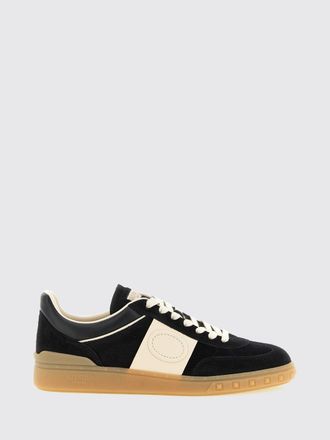 Valentino Garavani Baskets basses Upvillage en veau et daim avec logo VLogo
