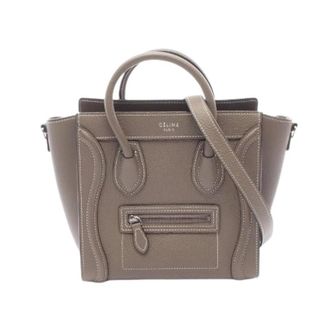 Celine Pre-owned Luggage Nano Shopper Leder Handtasche - - Pre-owned - Damen - Braun - ONE SIZE