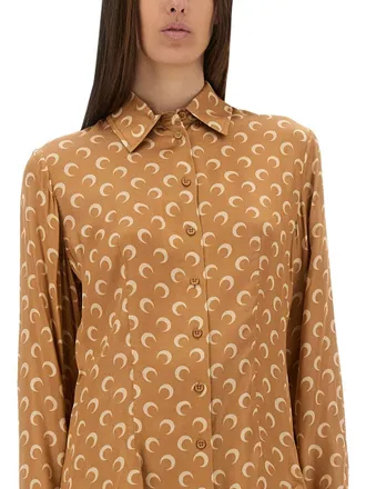 Marine Serre Moon Shirt - Beige