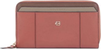 Piquadro Femme, Accessoires, Rose, Taille: ONE Size Circle Zip-around Wallet