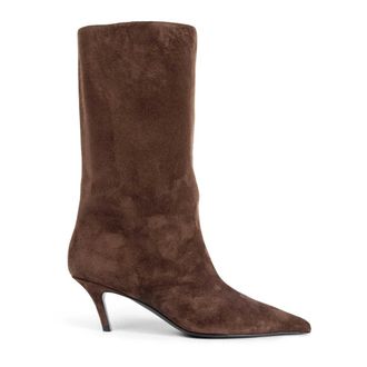 Amina Muaddi Femme, Chaussures, Brun, Taille: 39 EU Fiona Boot