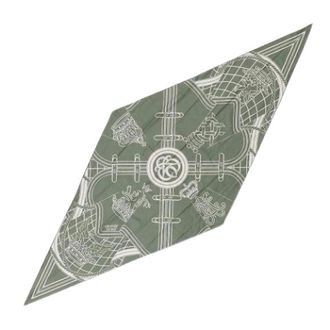 Herm&egrave;s Pre-owned Vintage Scarf - Homme - Pre-owned - Vert - Taille: ONE Size