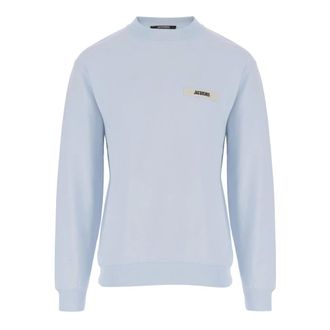 Jacquemus Homme, Sweatshirts et sweats &agrave; capuche, Bleu, Taille: L Le SweaT-shirt Gros Grain