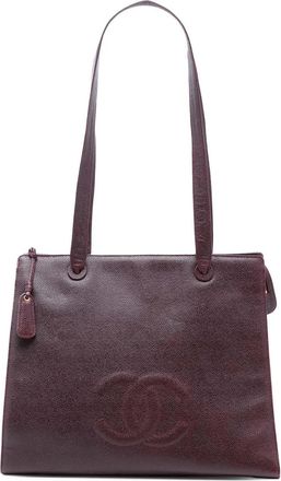 Chanel Shopper - CC Caviar Tote - Gr. unisize - in Rot - f&uuml;r Damen