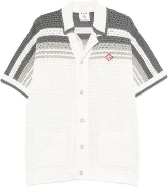 Casablanca Homme, Tops, Multicolore, Taille: 2XL Chemise Crochet&eacute;e
