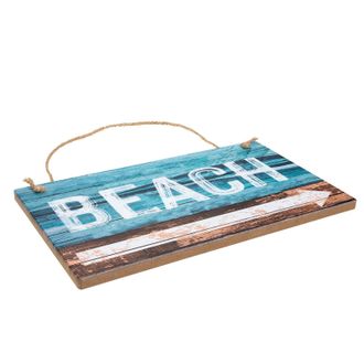 FOMIYES Strandschild zum Aufh&auml;ngen Handgefertigte Strandhaus Dekoration Wetterbest&auml;ndiges Holzschild f&uuml;r Strand Haust&uuml;r und Garten