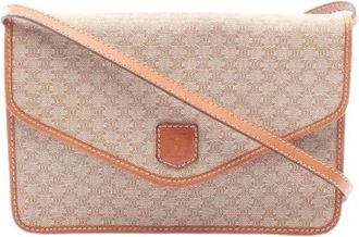 Celine Pre-owned Macadam PVC Coated Canvas Leather Shoulder Bag - - Pre-owned - Damen - Beige - ONE SIZE