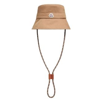 Moncler Logo-Patch Bucket Hat - - Accessories - Damen - Braun - M