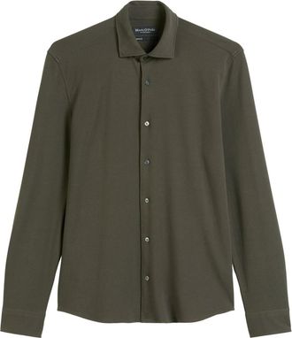 Marc O'Polo Hemd aus leichtem Baumwoll-Piqué, Shaped Fit in