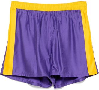Bode short en satin - Violet