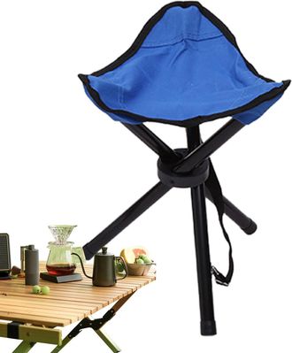 Generic Hocker: Leichter Klapphocker, multifunktional, dreieckig, zusammenklappbar, leicht, für drinnen und draußen