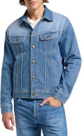 Lee Rider Jacket Veste, Indigo us&eacute;, L Homme
