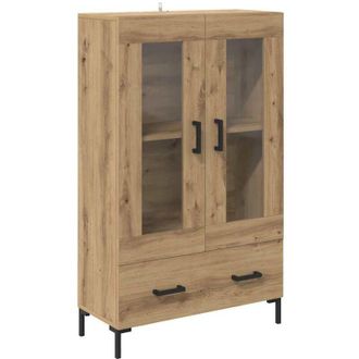 vidaXL vidaXL Haut Armoire avec tiroir Ch&ecirc;ne artisanal 69,5 x 31 x 115 cm