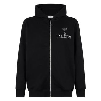 Philipp Plein Homme, Sweatshirts et sweats &agrave; capuche, Noir, Taille: XL Sweat &agrave; capuche Zip Plein R