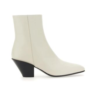 Roberto Festa Milano Cuban Heel Lederstiefel - - Shoes - Damen - Wei&szlig; - 36 EU