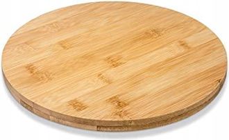 Wilmax England Wilmax WL-771080/A Drehteller Tablett aus Bambus, 33cm Durchmesser, 4cm Höhe