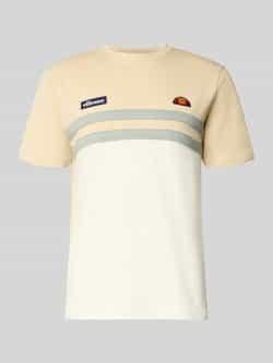 Ellesse T-Shirt mit Label-Stitchings und Rundhalsausschnitt