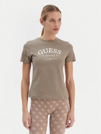 Guess T-Shirt V6RI02 J1314 Beige Regular Fit