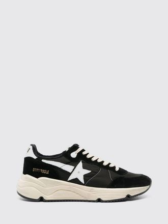 Golden Goose Baskets basses Running Sole en nylon et daim avec effet us&eacute;