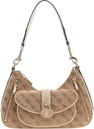Guess Femme, Sacs, Beige, Taille: ONE Size Sac bandouli&egrave;re Jessa