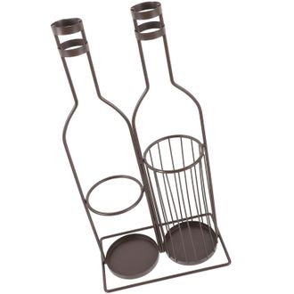 Valiclud Modernes Weinregal aus Robustem Metall Flaschenhalter zur Stilvollen Aufbewahrung und Pr&auml;sentation von Rotwein Langlebiges Weinflaschenregal mit Elega