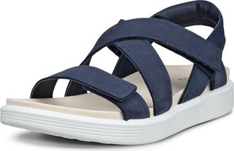 Ecco Damen Soft Cross Strap Sandale, Marineblau, 38.5 EU