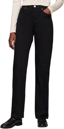 Tommy Hilfiger Damen Jeans Hose Classic Stay Straight Fit, Schwarz (Stay Black), 25W/28L