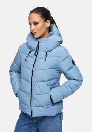 Marikoo Winterjacke Yukanii Kurze Winterjacke mit langen B&uuml;ndchen und Daumenloch