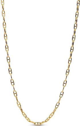 Pandora Pandora Moments Ankerketten-Halskette aus 14 Karat vergoldetem Sterling Silber, Kompatibel Moments Anhänger, Größe: 55cm, 363899C00-55