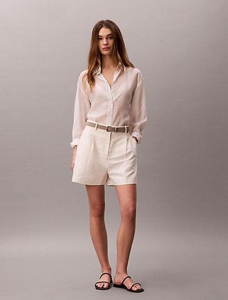Calvin Klein Chemise &agrave; dos torsad&eacute; en voile souple