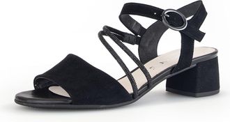 Gabor Damen Riemchensandalen, Frauen Sandalen,Strandschuhe,Sandaletten,Sommersandalen,Absatz,Sommerschuhe,Freizeitschuhe,schwarz,40.5 EU / 7 UK