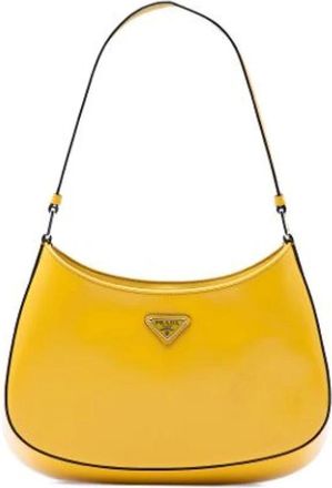 Prada Sac bandouli&egrave;re vintage doccasion - Femme - Pre-owned - Jaune - Taille: ONE Size