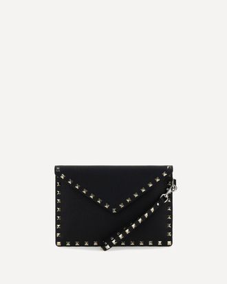 Valentino Garavani Rockstud Pouch in leather Female UNI
