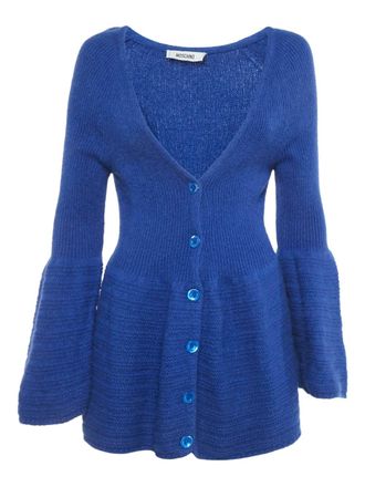 Moschino Cardigan mit V-Ausschnitt - Blau