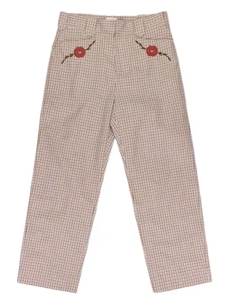Aim&eacute; Leon Dore Western Heritage Hose mit Karomuster - Braun