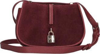 V&deg; 73 Femme, Sacs, Rouge, Taille: ONE Size Sac bandouli&egrave;re en velours et similicuir