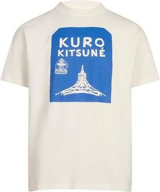 Maison Kitsun&eacute; T-shirt Tokyo-Paris en coton