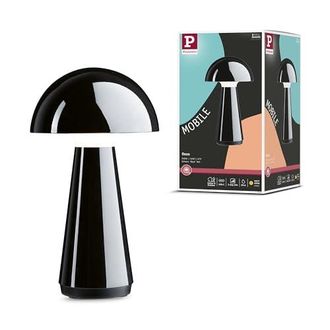 Paulmann 76994 Lampe à poser rechargeable à LED 3-Step-Dim Onzo IP44 2700 K 2,6W Noir mobile lampe à poser USBC