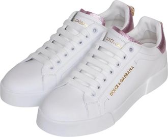 Dolce & Gabbana Portofino Sneaker - - Shoes - Damen - Rosa - 38 1/2 EU